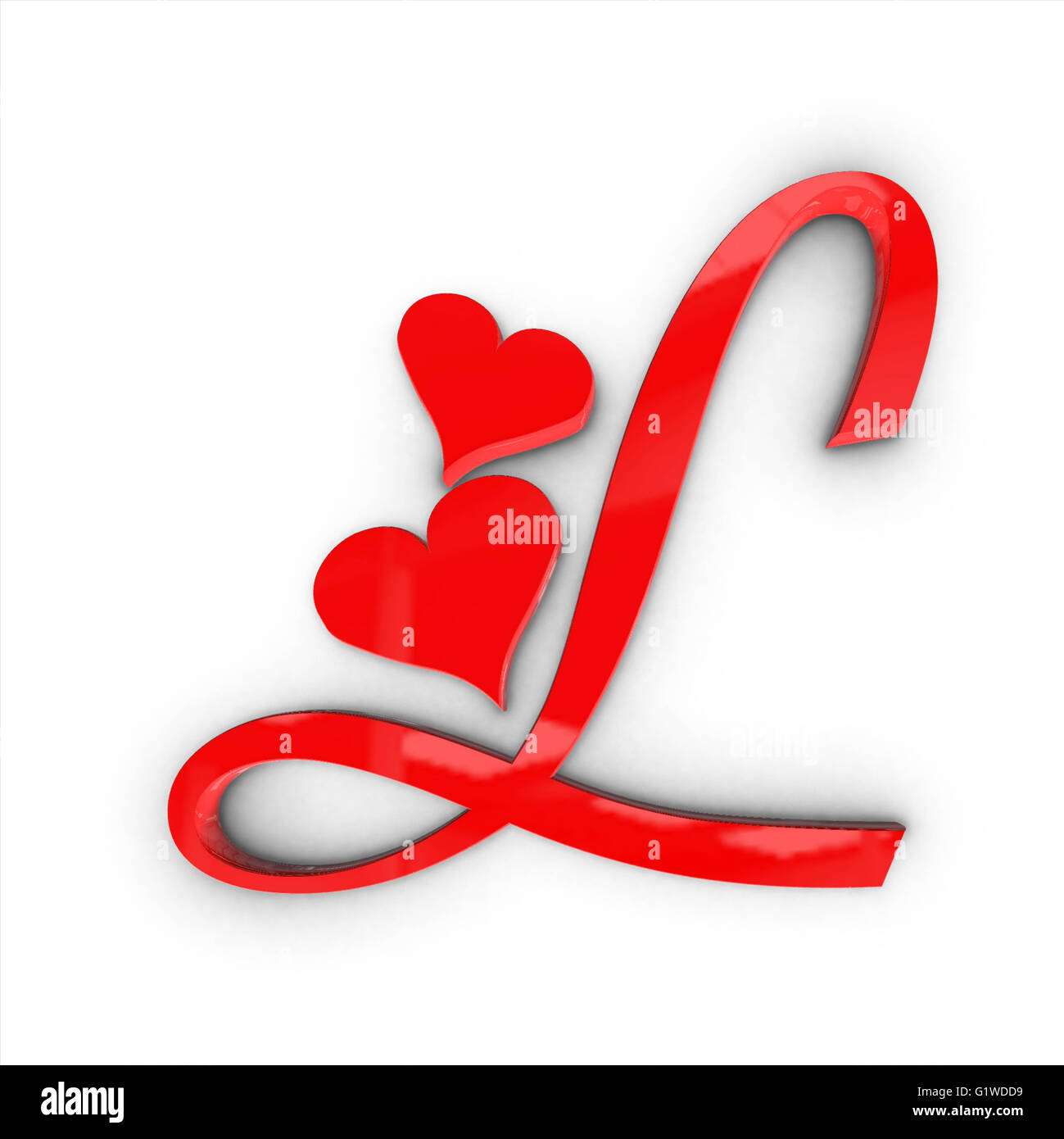 Love wedding letter and number alphabets 3d render, 3d illustration ...