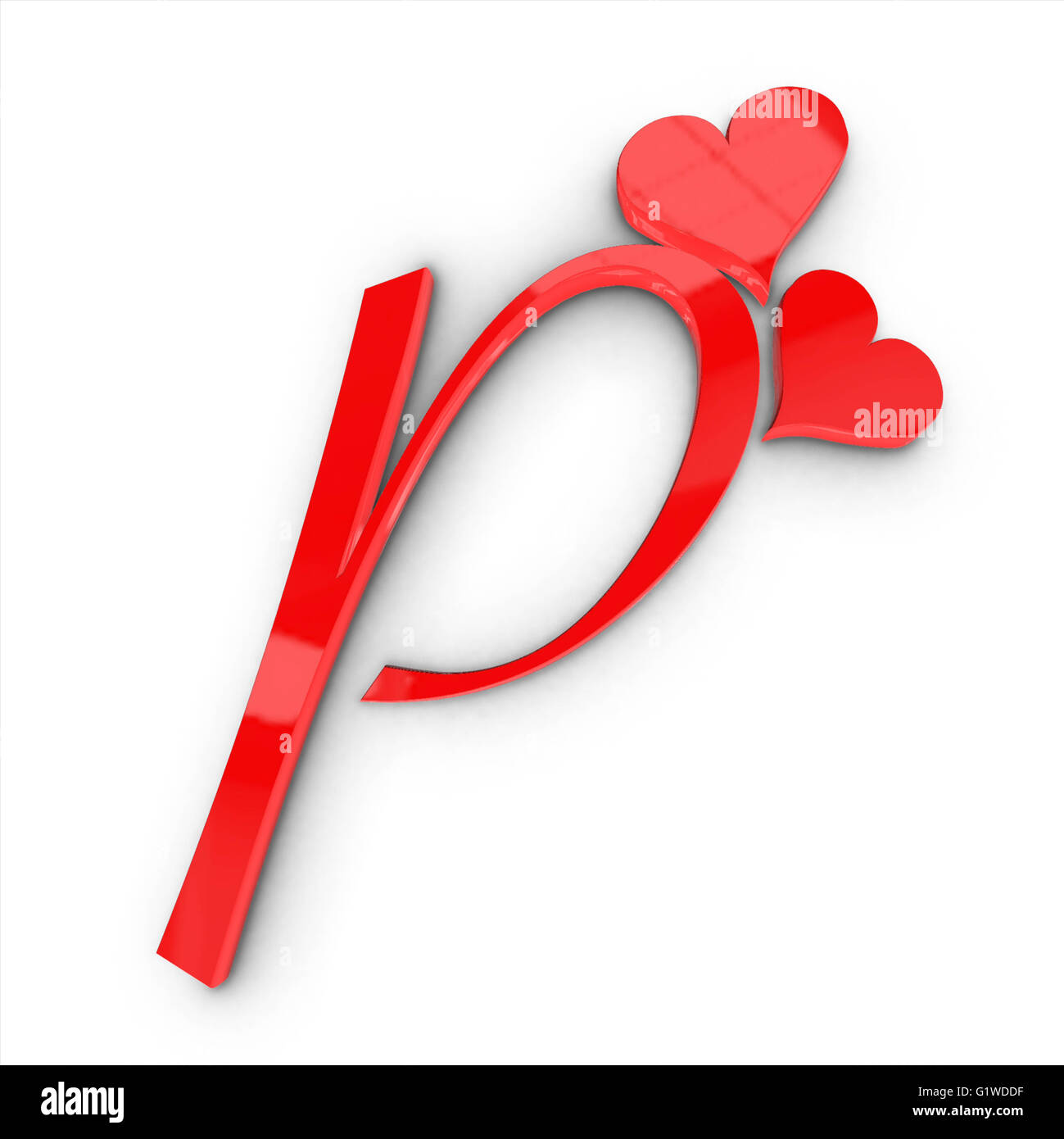 Love wedding letter and number alphabets 3d render, 3d illustration ...