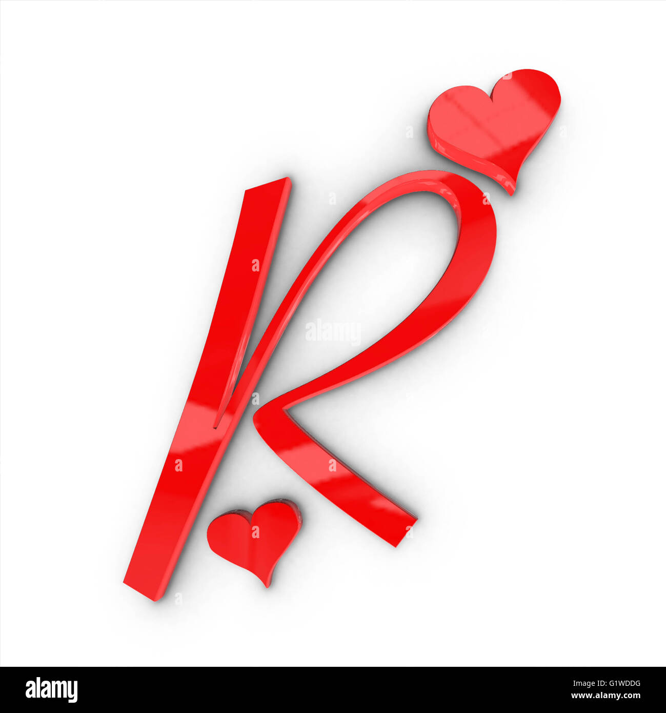 Love wedding letter and number alphabets 3d render, 3d illustration ...