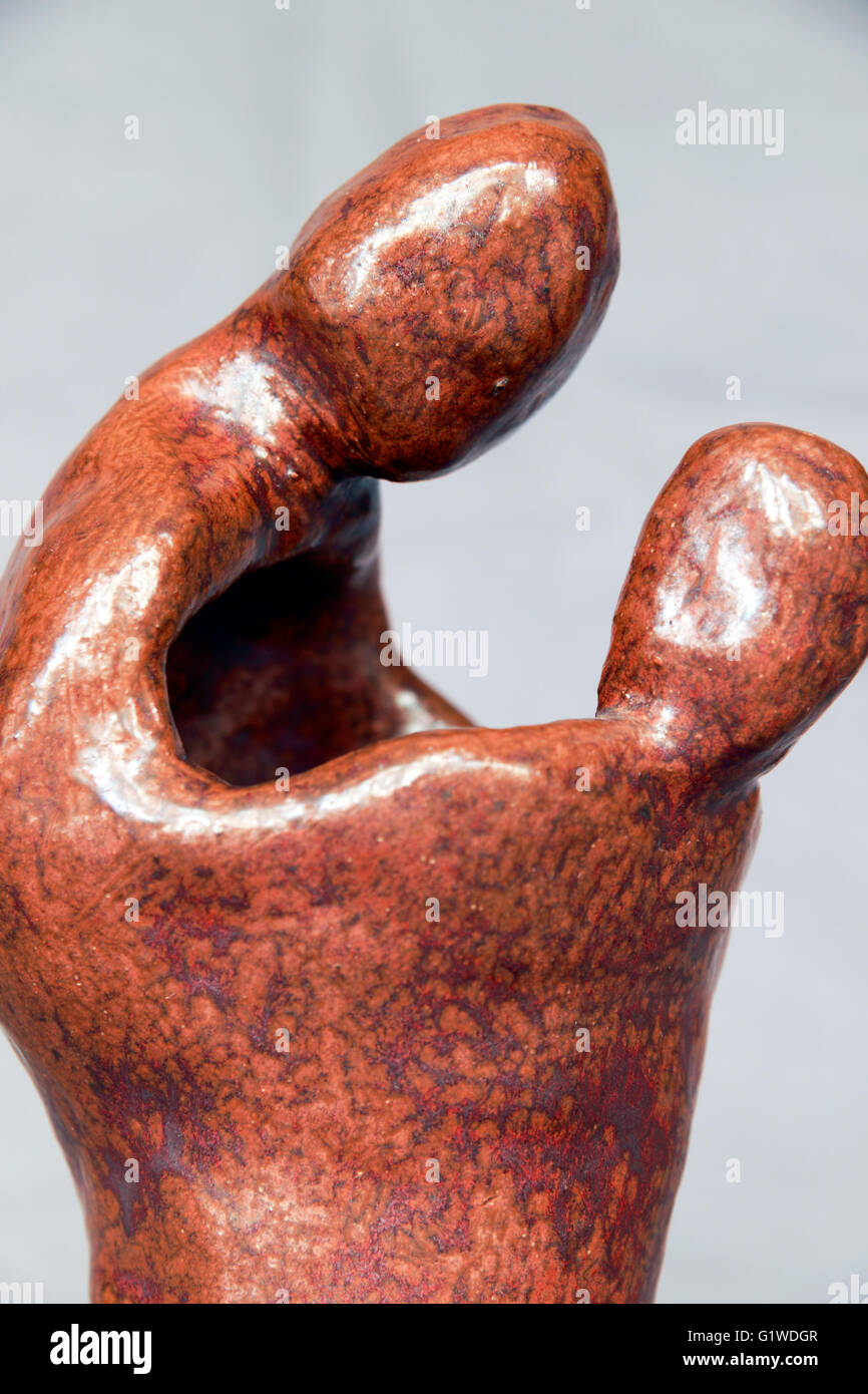 Ceramic mother and child figure shaped into a bowl pottery Stock Photo ...