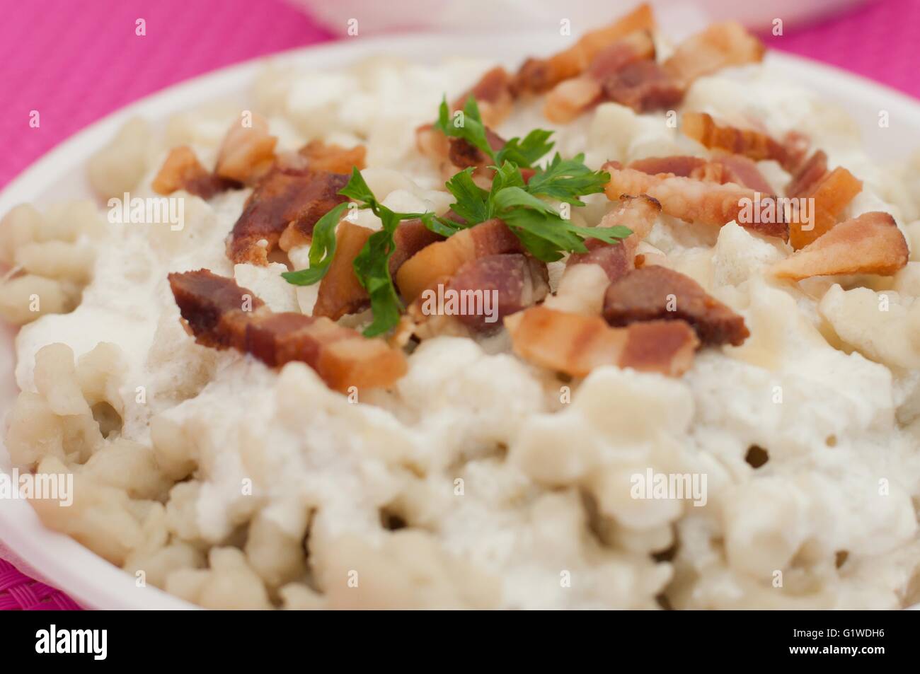 Slovak traditional food - potato gnocchi dumplings with sheep cheese ...