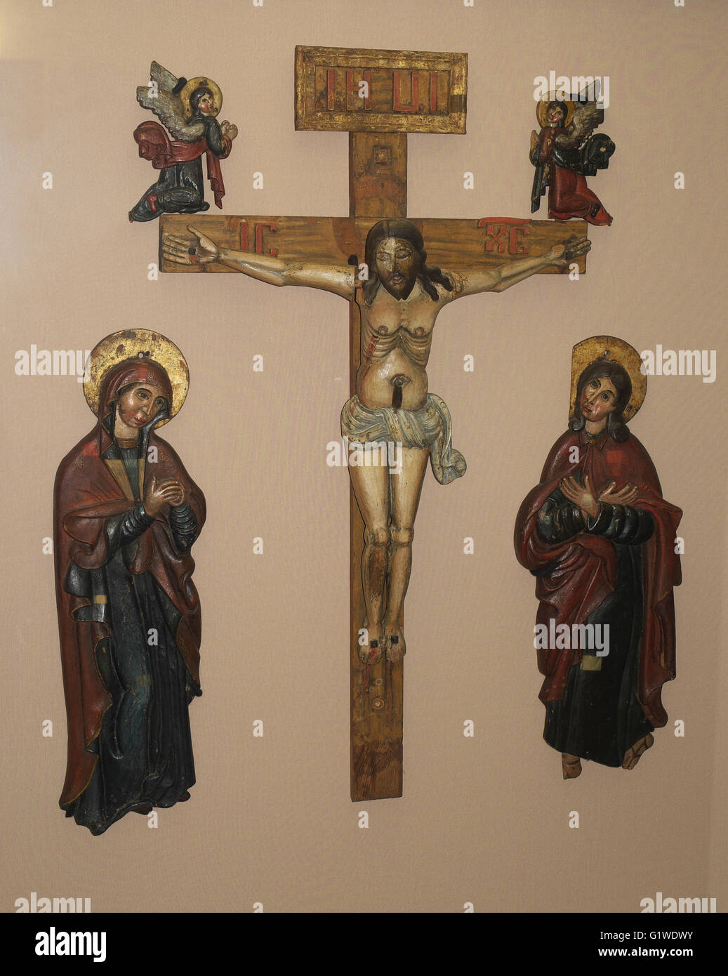 Medieval painting christ crucifixion hi-res stock photography and ...