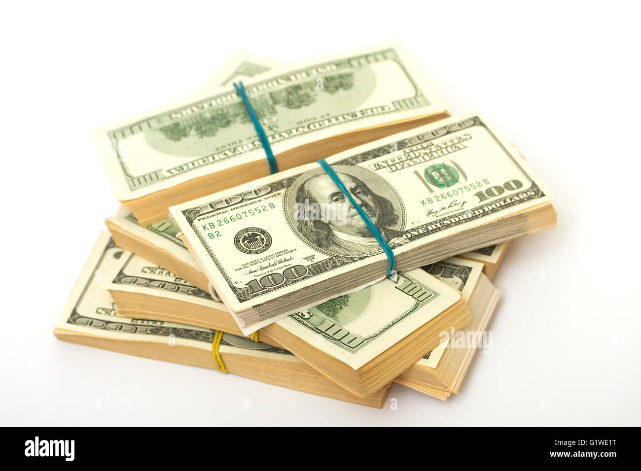 approximately eighty thousand American dollars spread on the stacks and ...