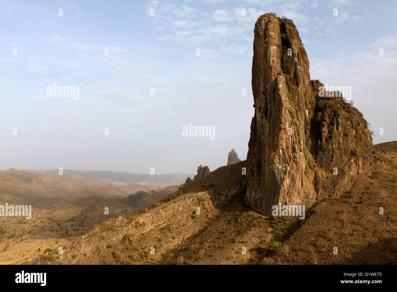 View of the Mandara Mountains from Rhumsiki, Extreme North Province ...