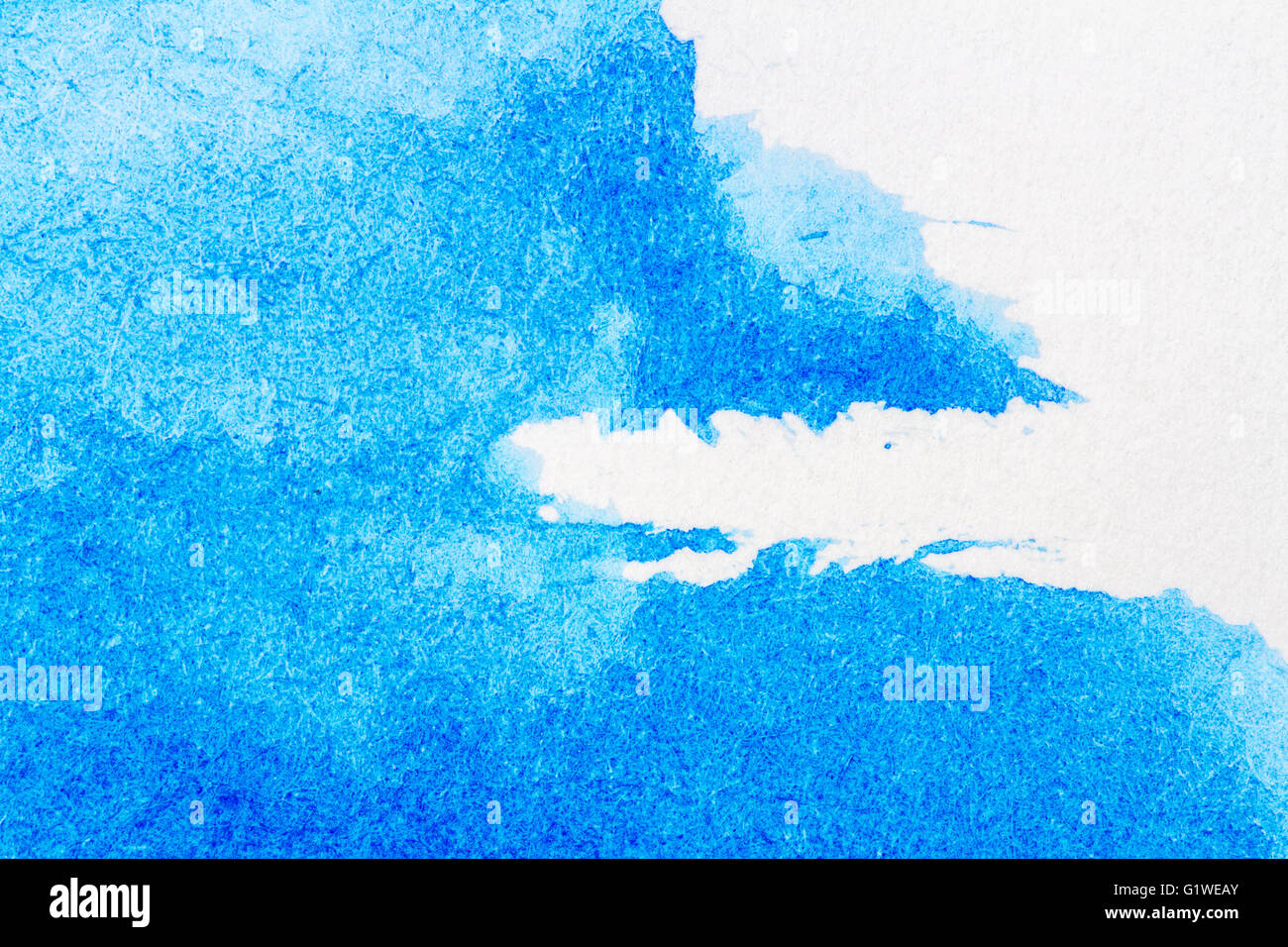 Abstract hand drawn blue watercolor paints background Stock Photo - Alamy