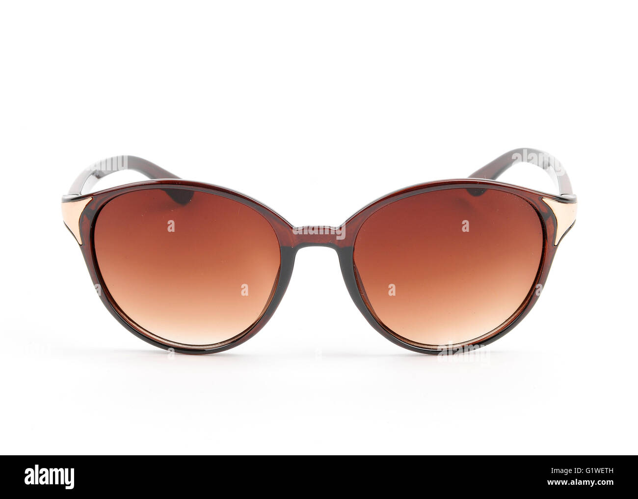 elegant glasses, front view, isolated on white background Stock Photo ...