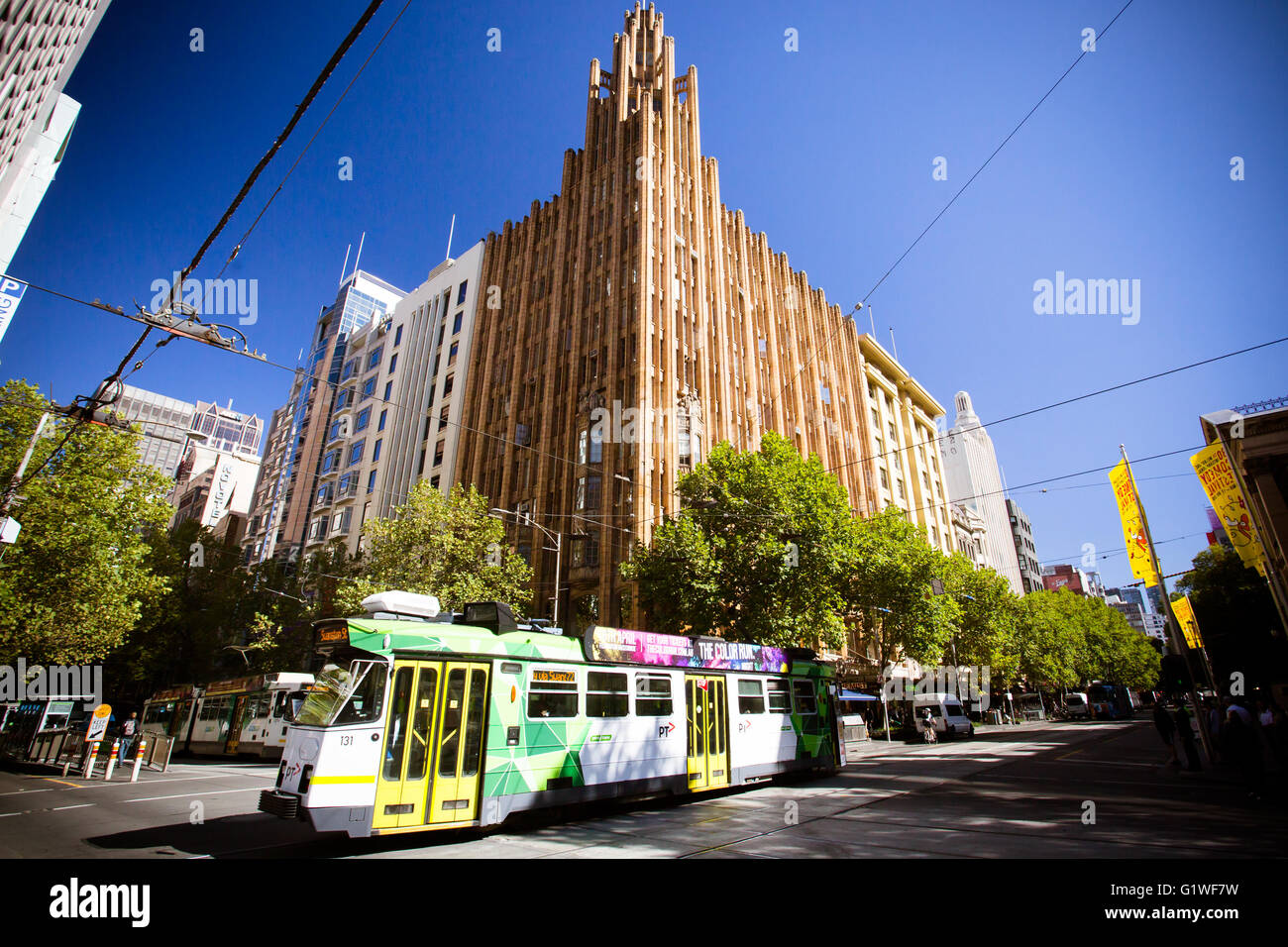 Melbourne, Australia - March 22, 2016: Melbourne's famous Manchester ...