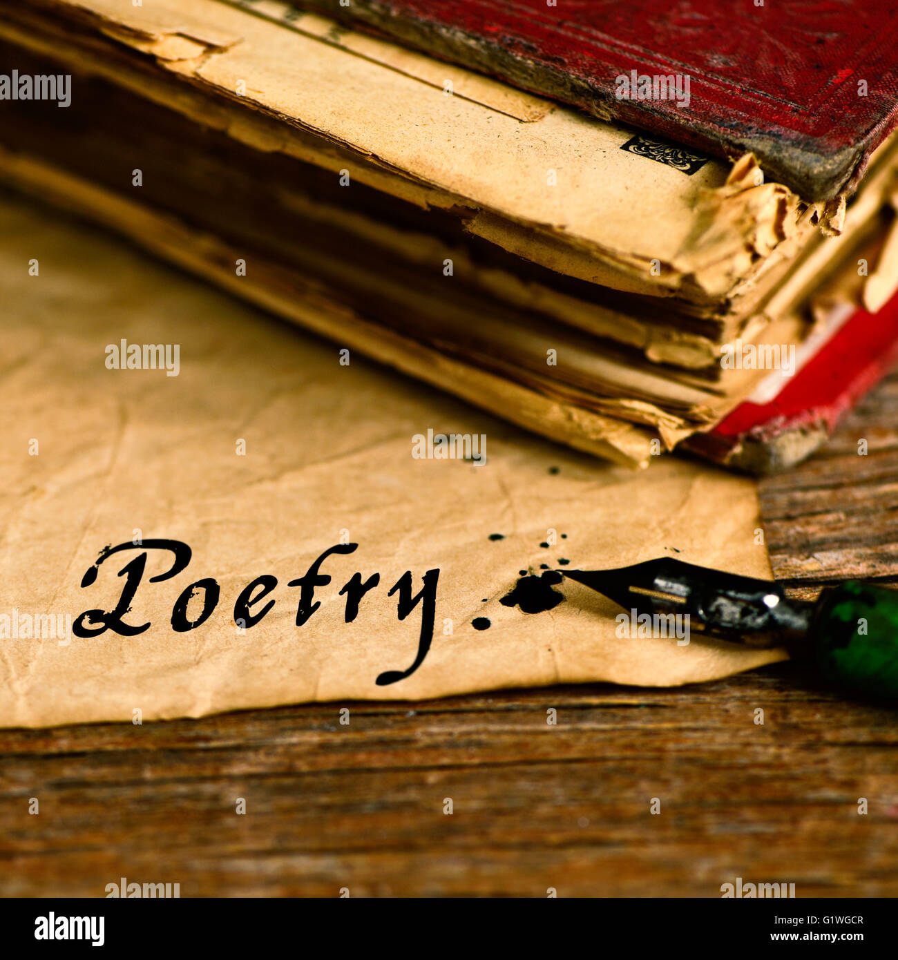 Pen poetry hi-res stock photography and images - Alamy