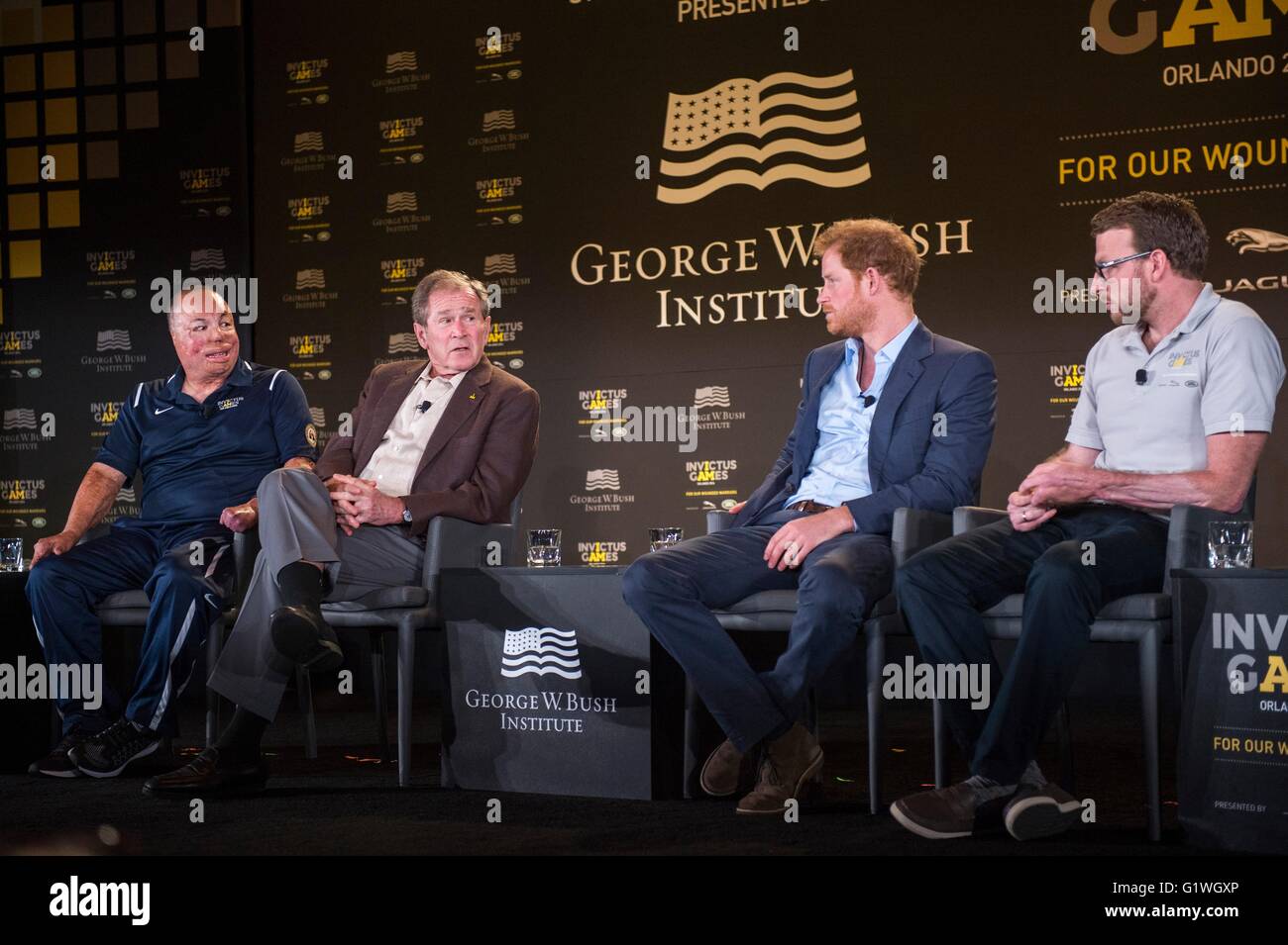 HRH Prince Harry of Wales alongside former President George W. Bush ...