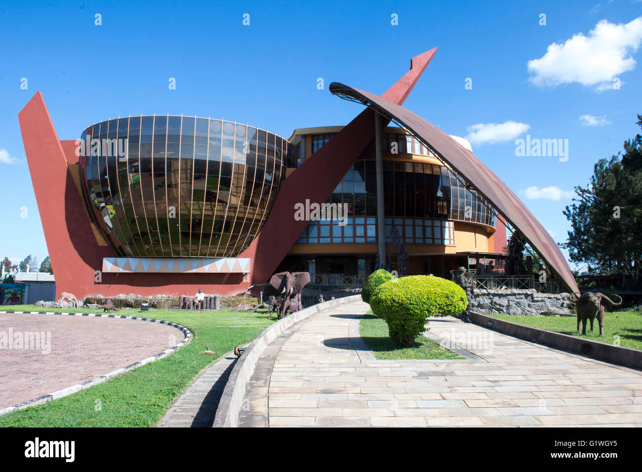 Exterior of the Arusha Cultural Heritage Centre May 15, 2016 in Arusha ...
