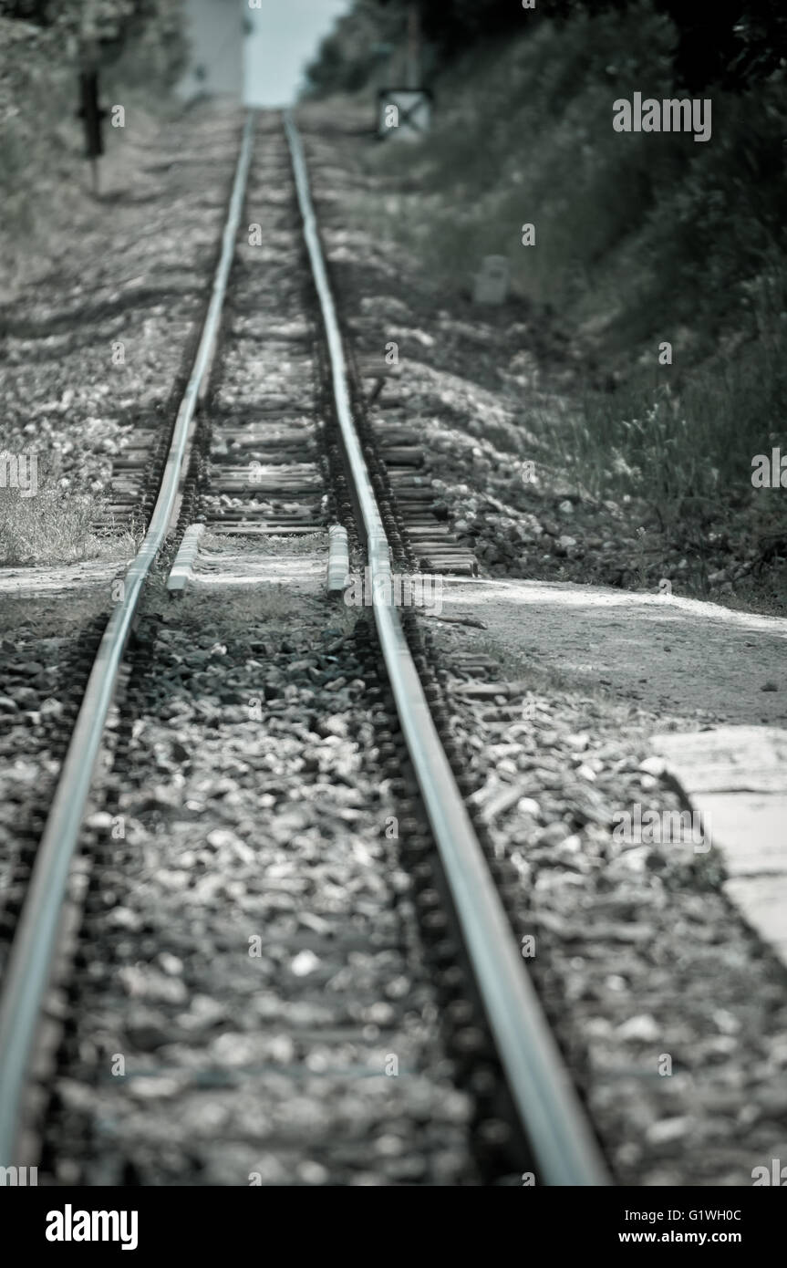 Old railway tracks Stock Photo - Alamy