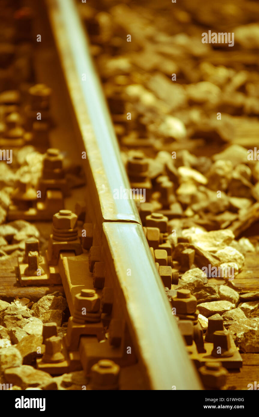 Old railway tracks, vintage, rusty Stock Photo - Alamy