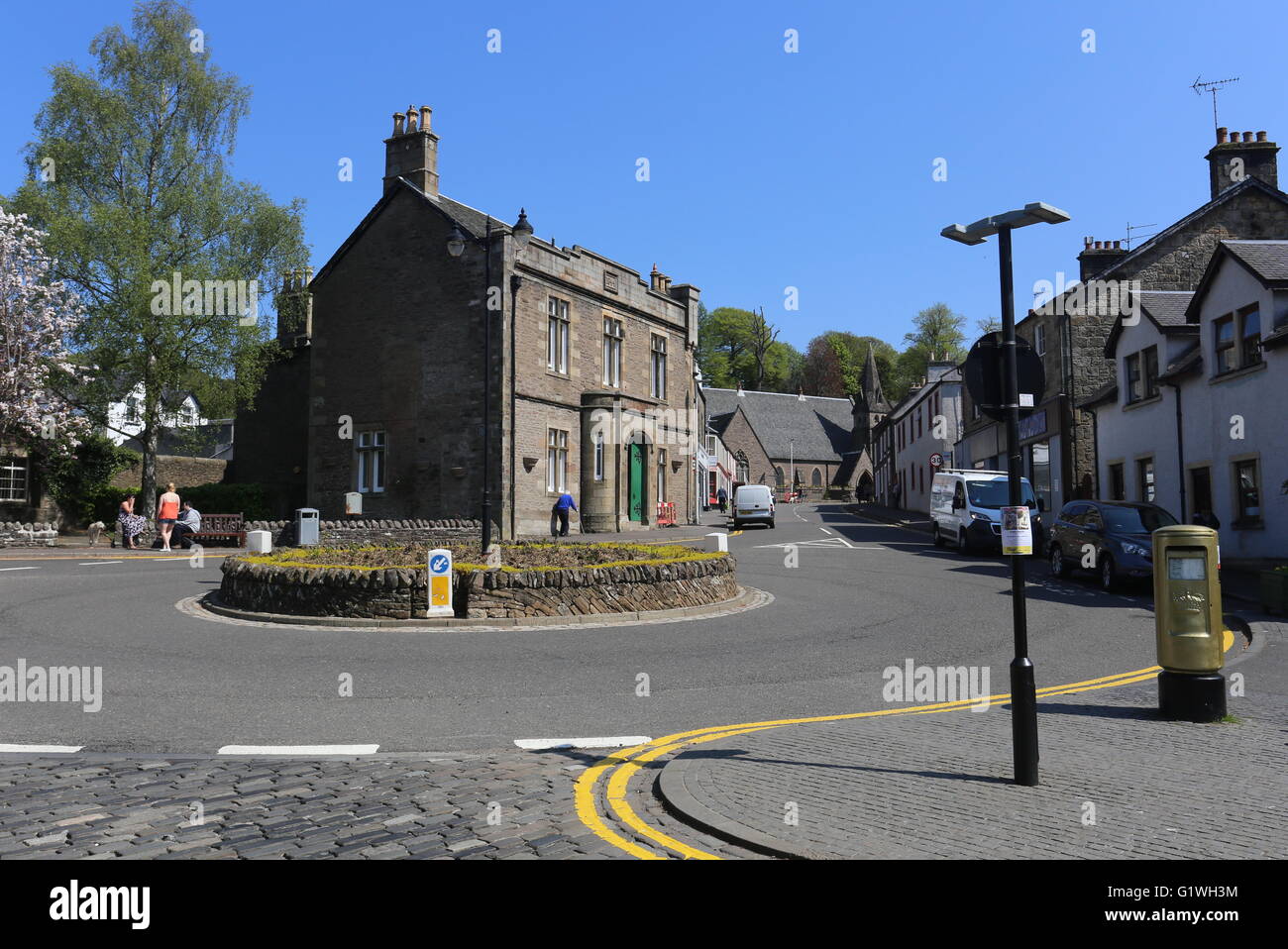 Dunblane street scene Scotland May 2016 Stock Photo - Alamy