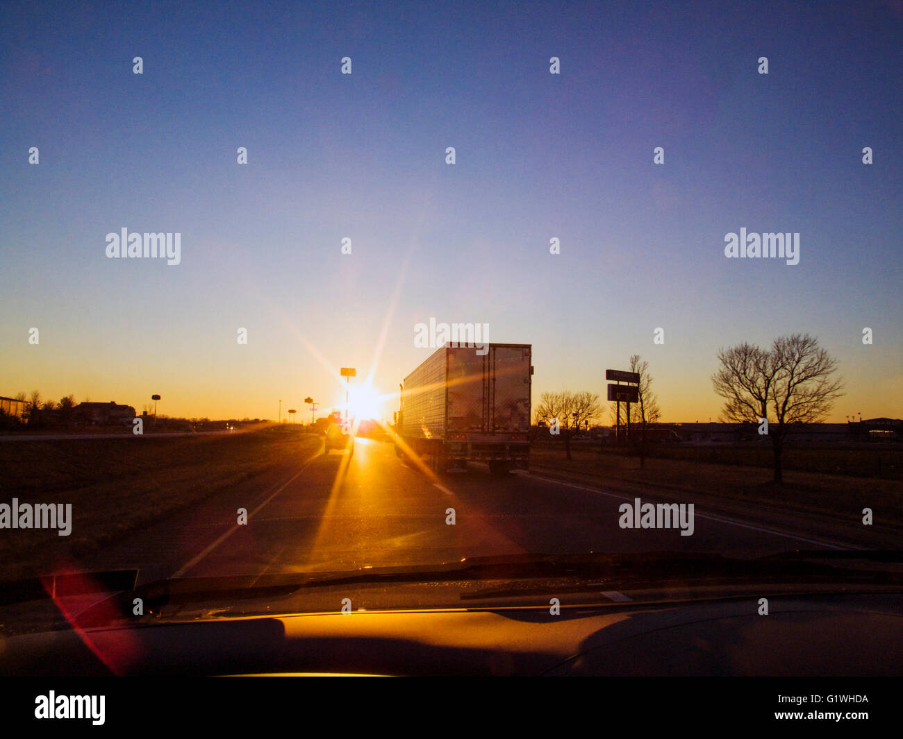 Trucker truck driver driving america hi-res stock photography and ...