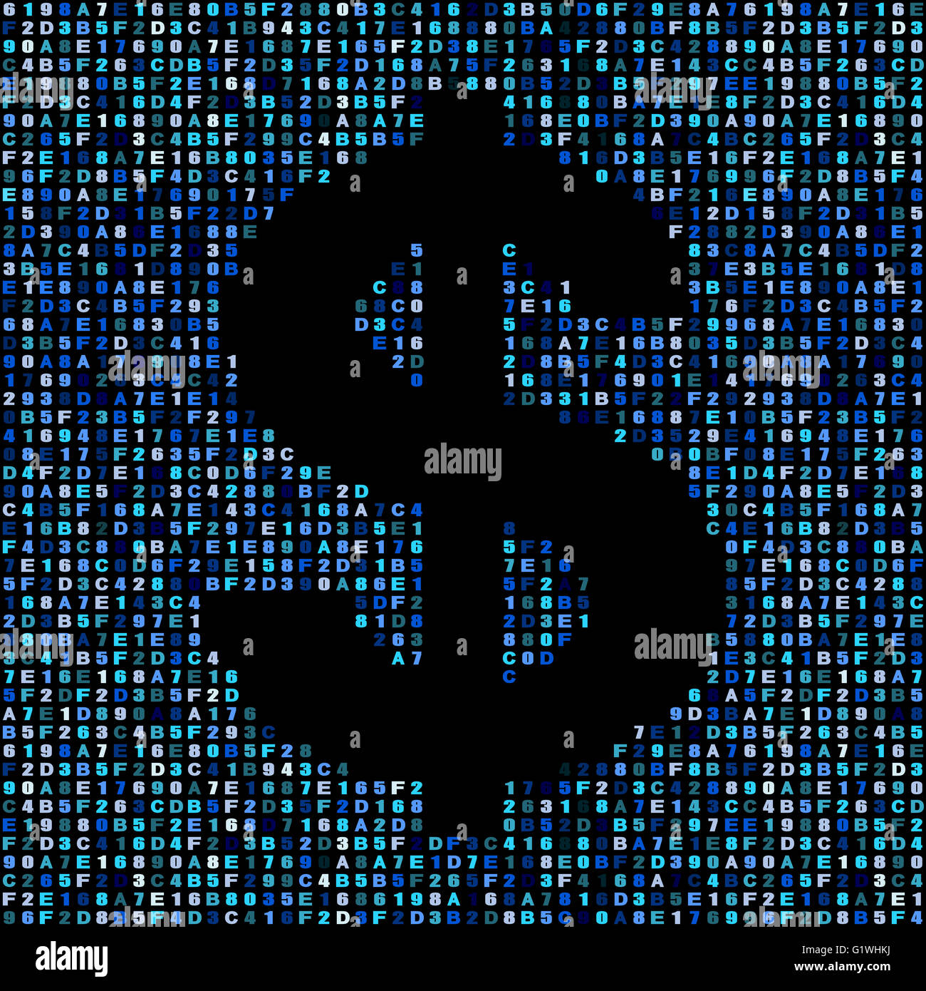 Dollar symbol on blue hex code illustration Stock Photo - Alamy