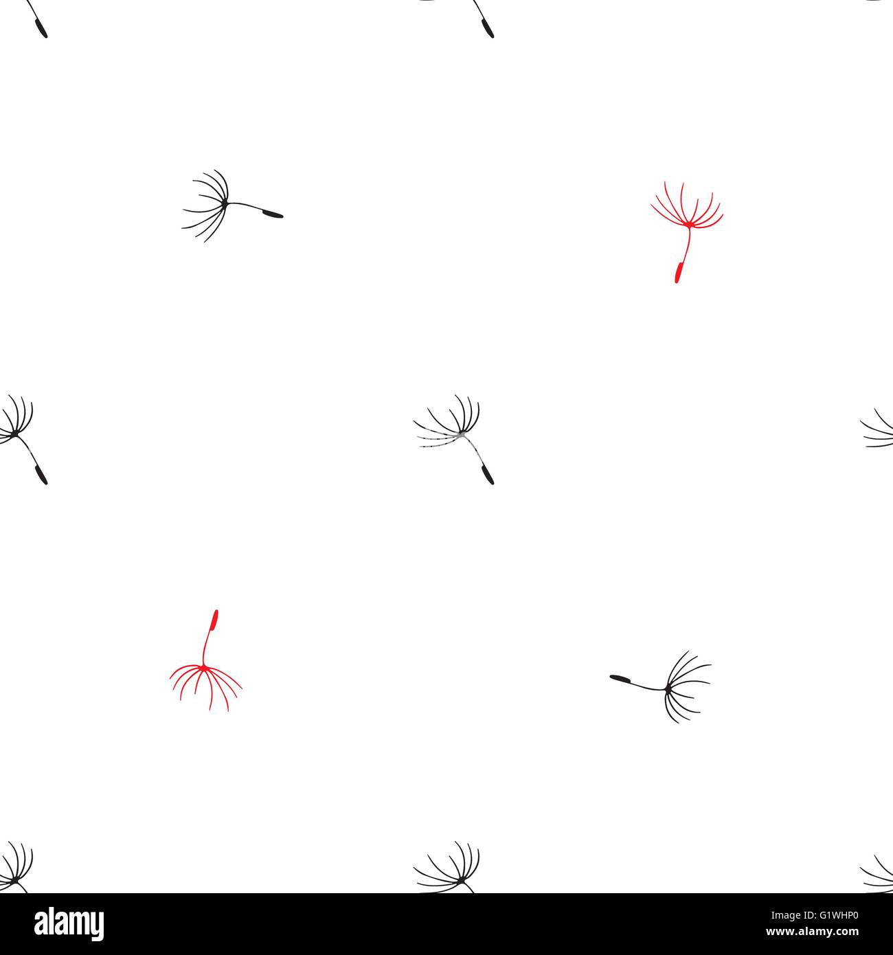 Pattern of dandelion seeds Stock Vector Image & Art - Alamy