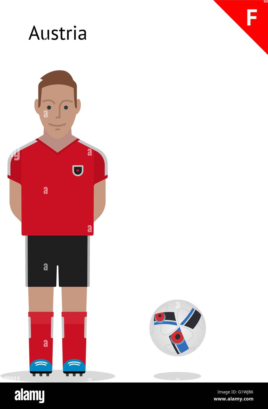 Football kit. Austria Stock Vector Image & Art - Alamy
