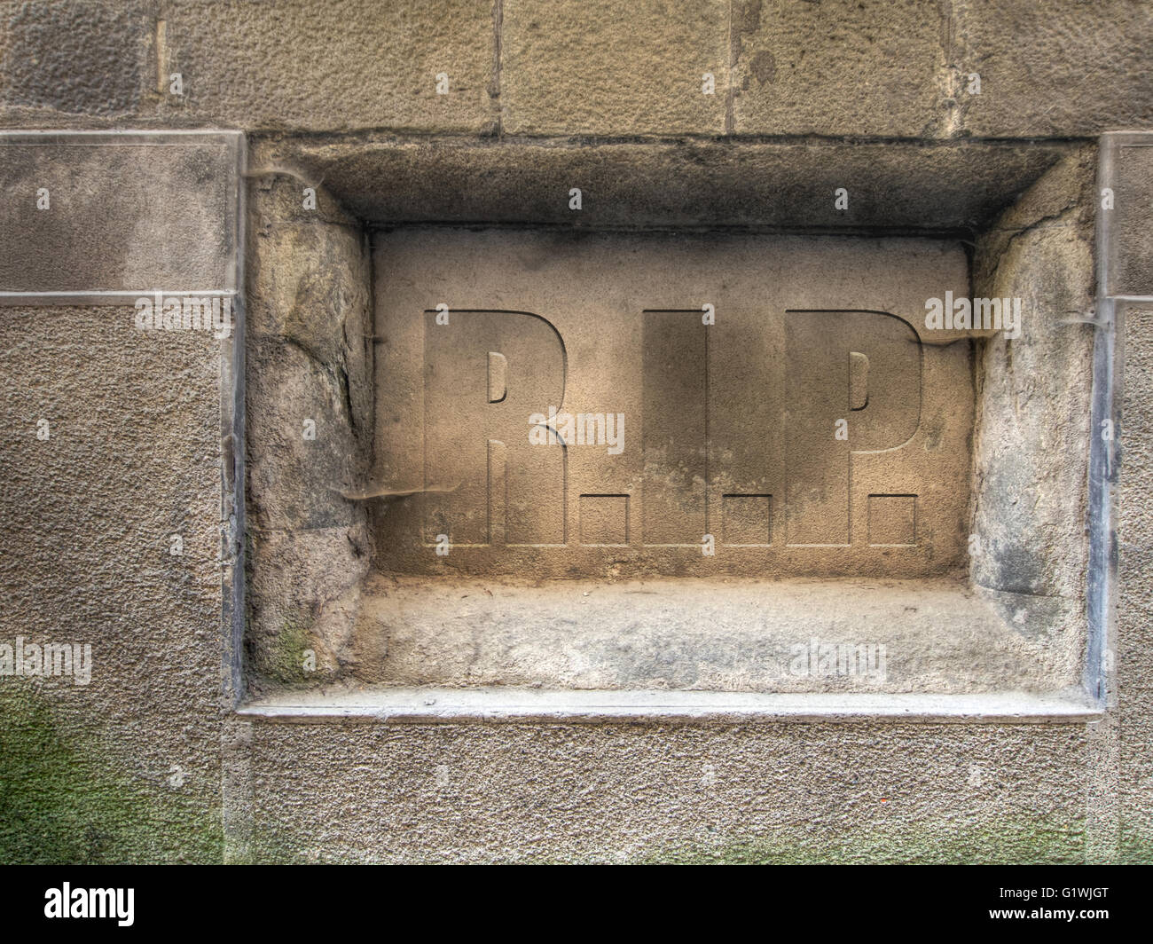RIP, rest in peace. Plaque Stock Photo - Alamy