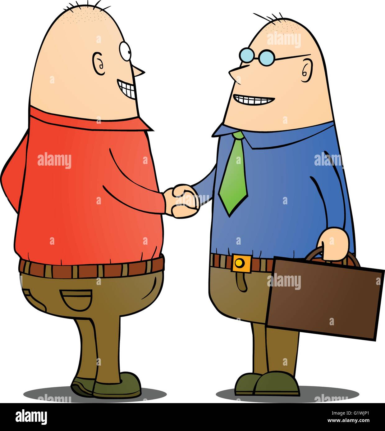 Hand shaking cartoon hi-res stock photography and images - Alamy