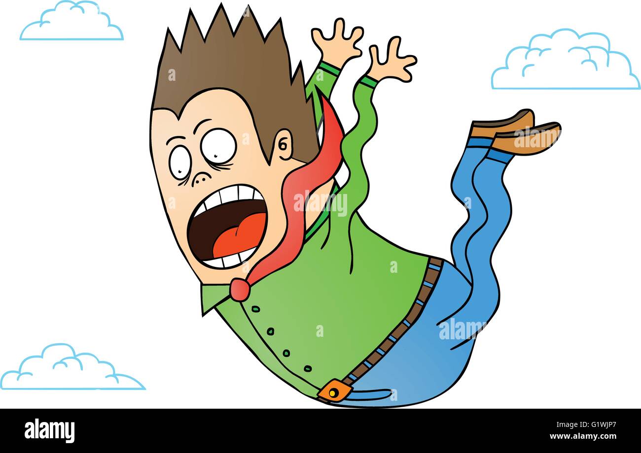Freely falling from the sky Stock Vector Image & Art - Alamy