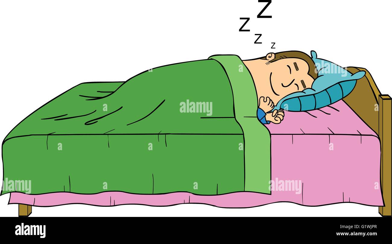 Happy man blanket pillow Stock Vector Images - Alamy