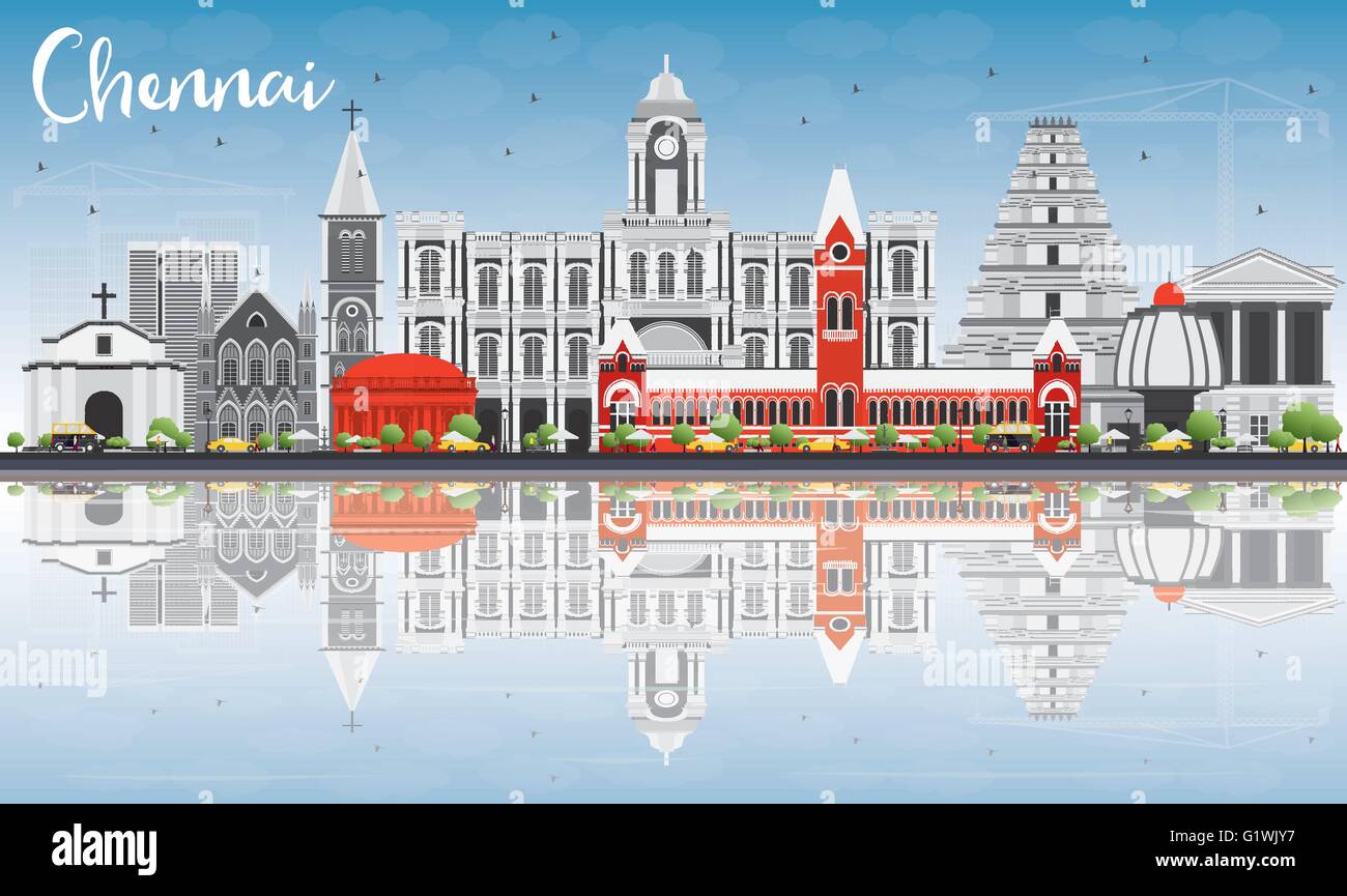 Chennai cityscape Stock Vector Images - Alamy