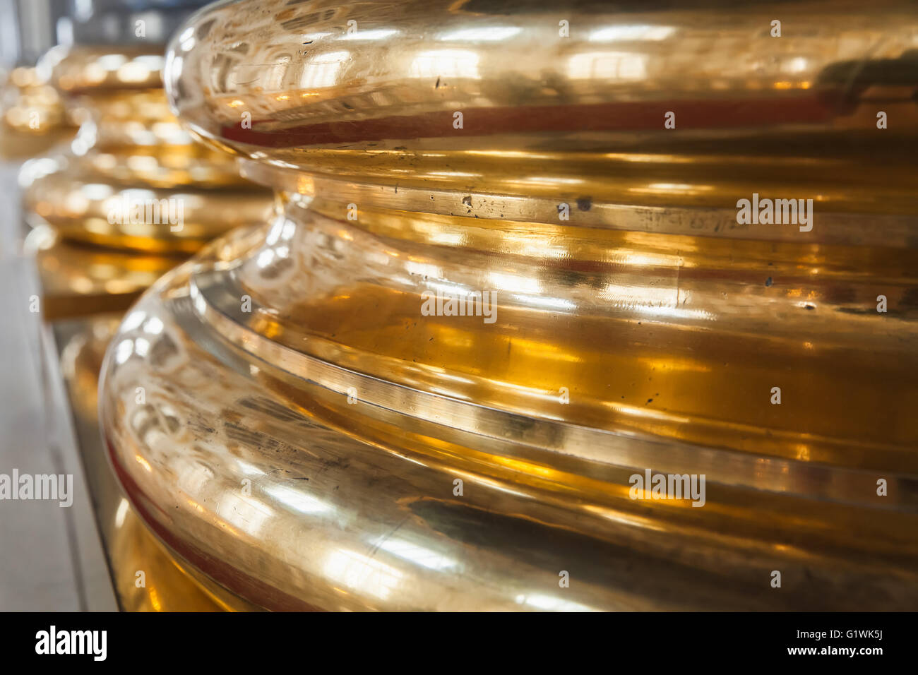 Golden column bases, baroque architecture details Stock Photo - Alamy