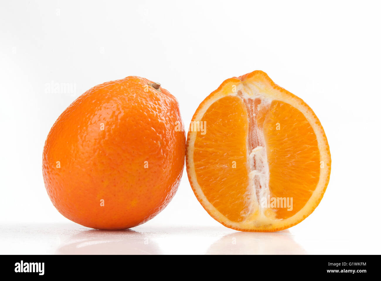 Orages isolated on white background Stock Photo - Alamy