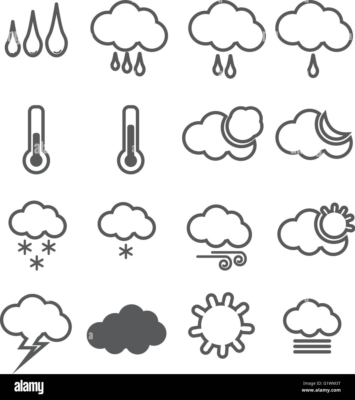 Nimbus cloud Stock Vector Images - Alamy