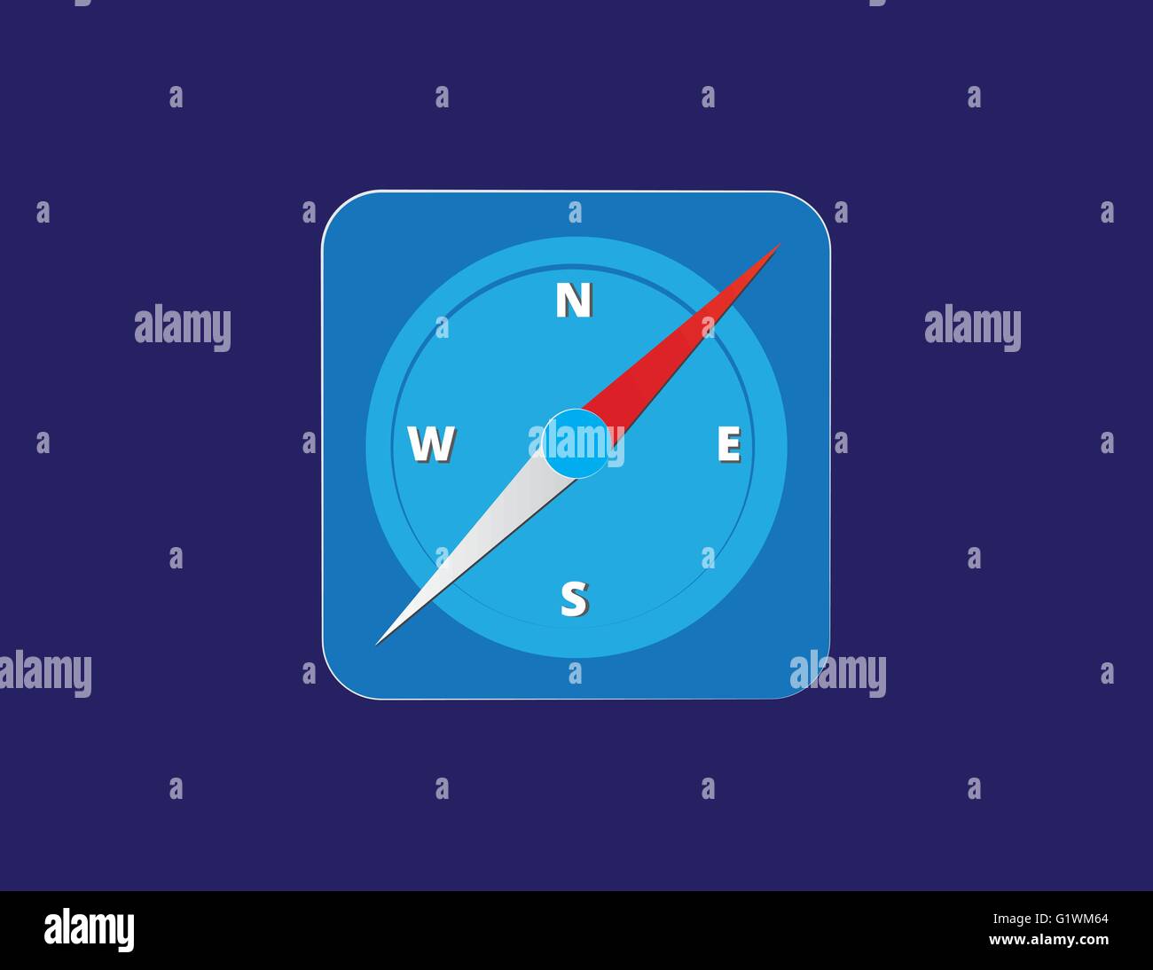 Compass illustration hi-res stock photography and images - Alamy