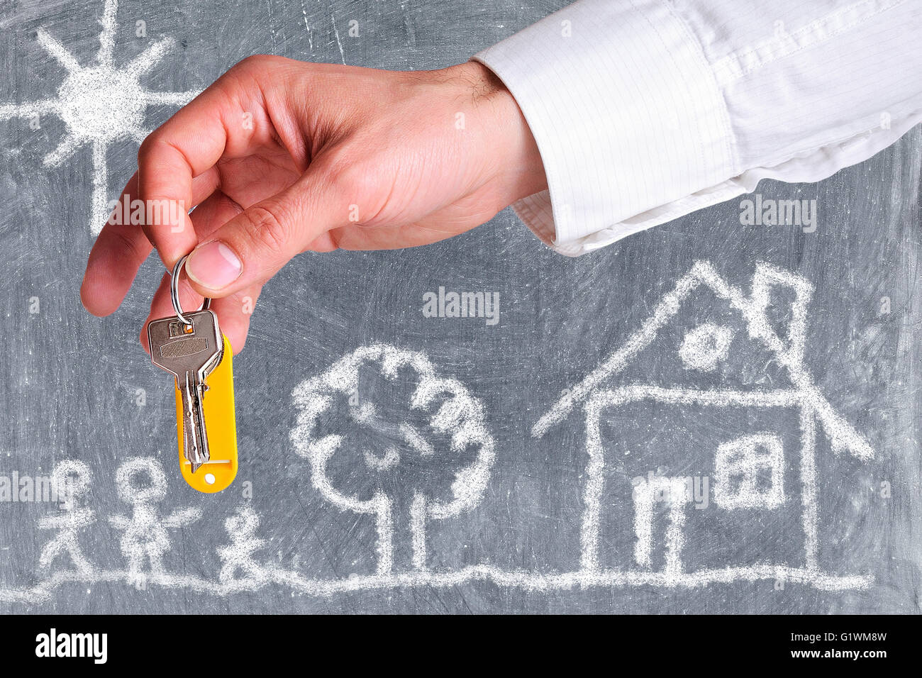 Person hand taking chalk hi-res stock photography and images - Alamy