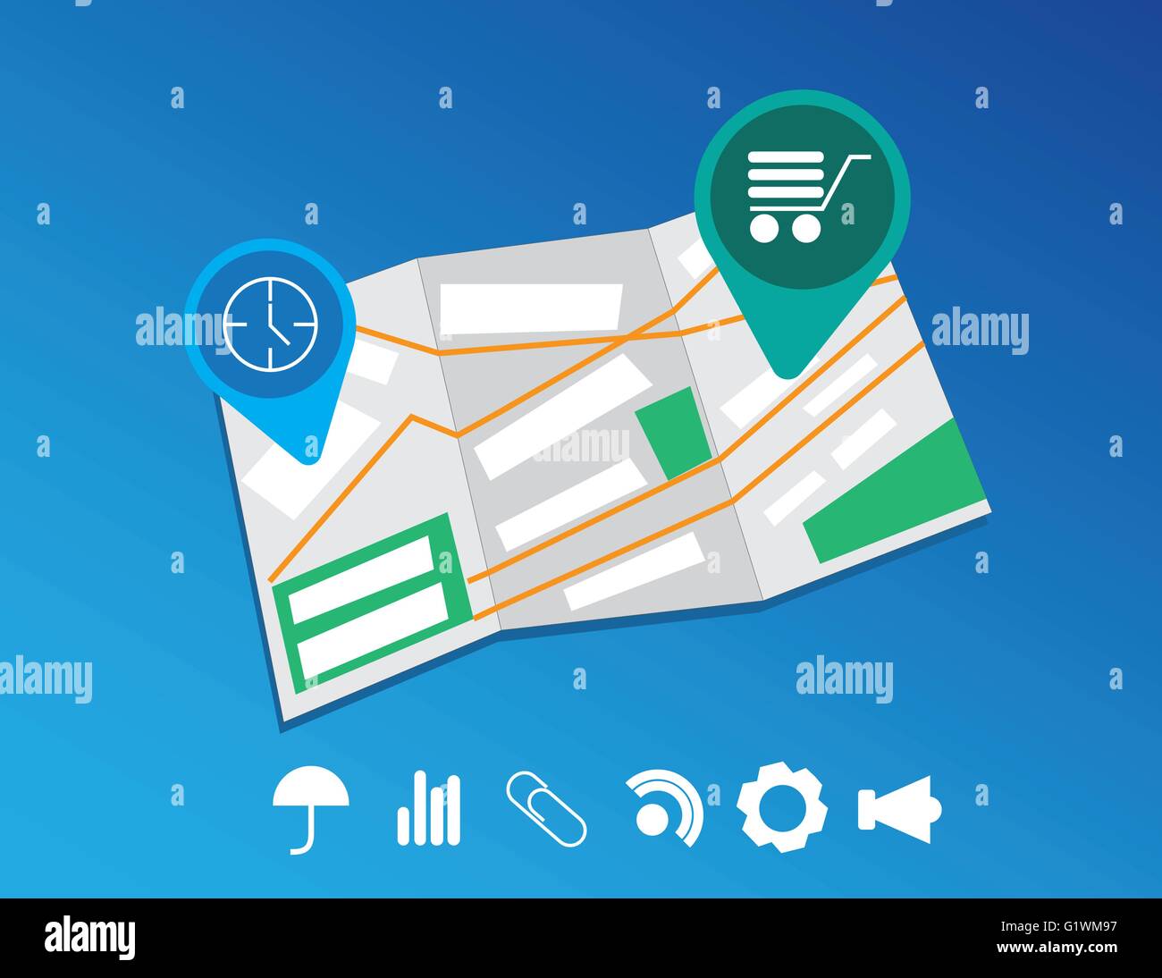 Location of vector vectors Stock Vector Images - Alamy
