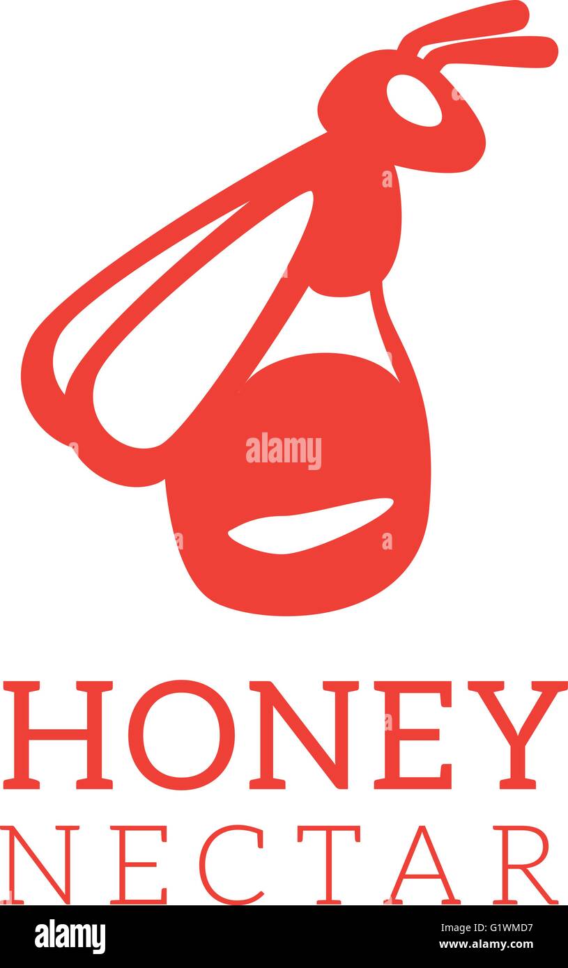 Vector abstract logo template corporate honey nectar Stock Vector Image ...
