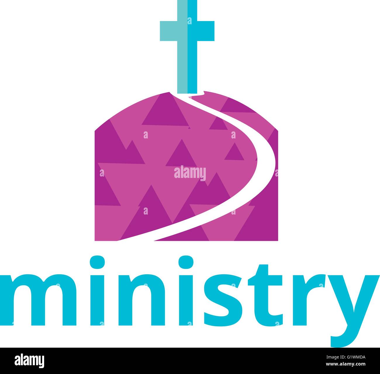 Vector abstract logo template ministry Stock Vector Image & Art - Alamy