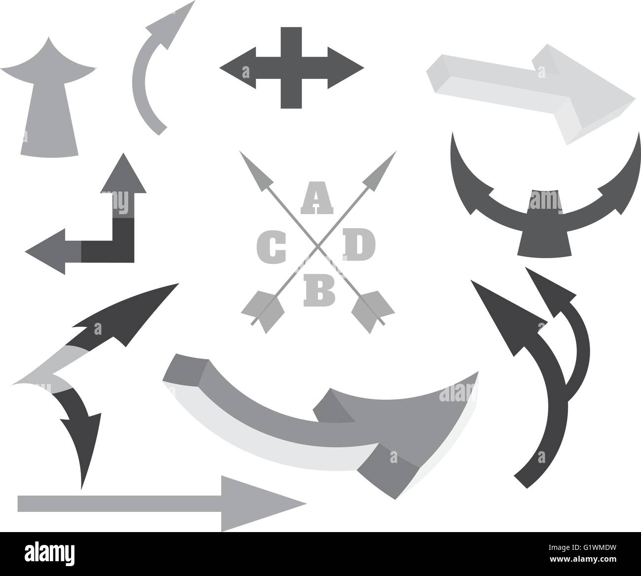 Arrrow icon Stock Vector Images - Alamy