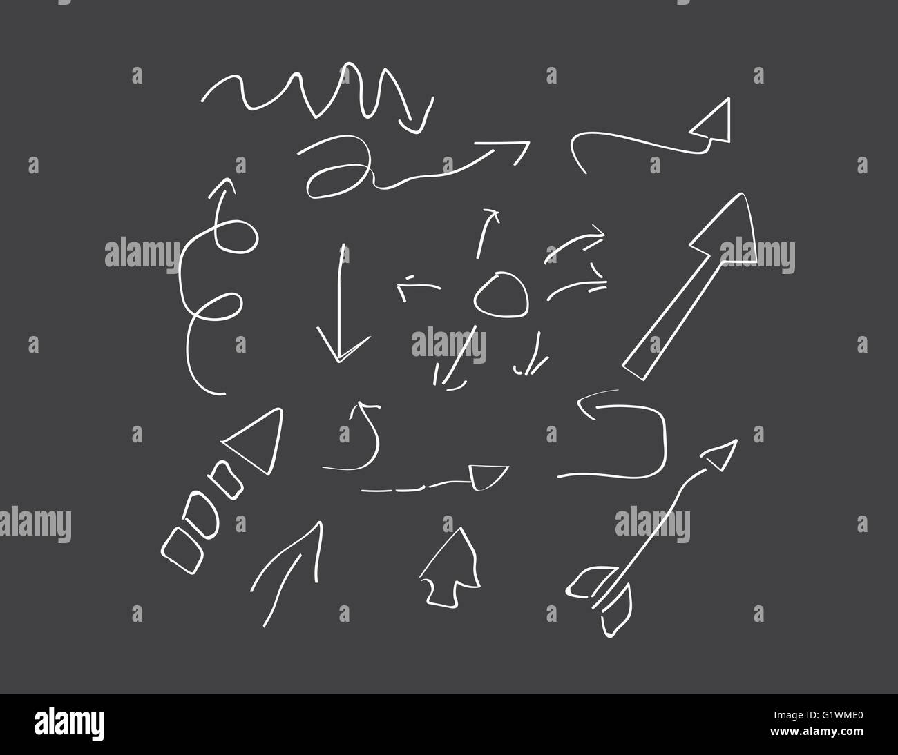 arrows vector objects icons set Stock Vector Image & Art - Alamy