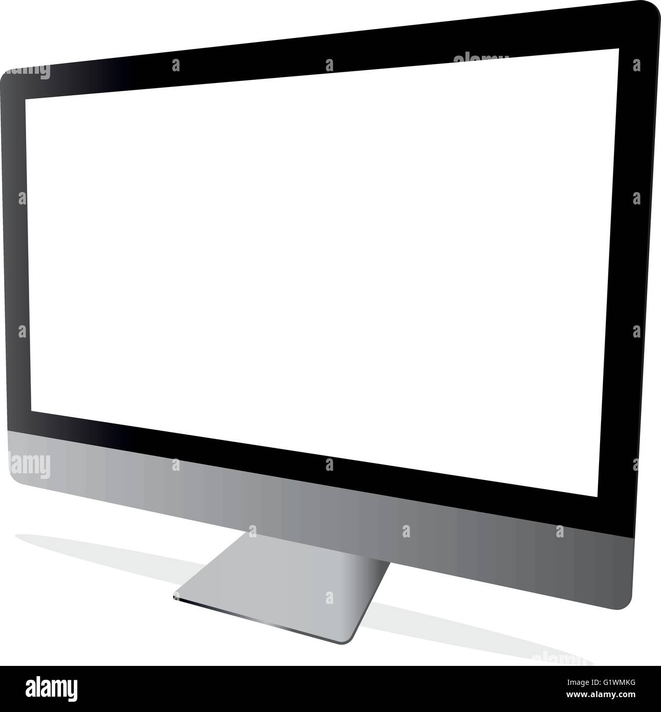 vector monitor object mock-up Stock Vector Image & Art - Alamy