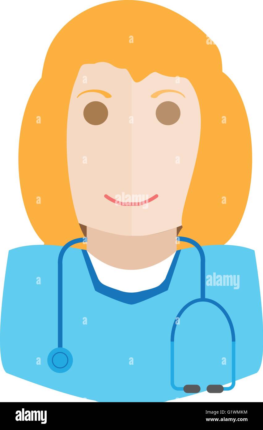 Female avatar blue icon Stock Vector Images - Alamy