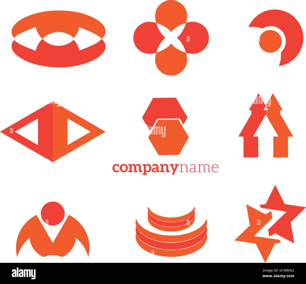 logo elements set Stock Vector Image & Art - Alamy