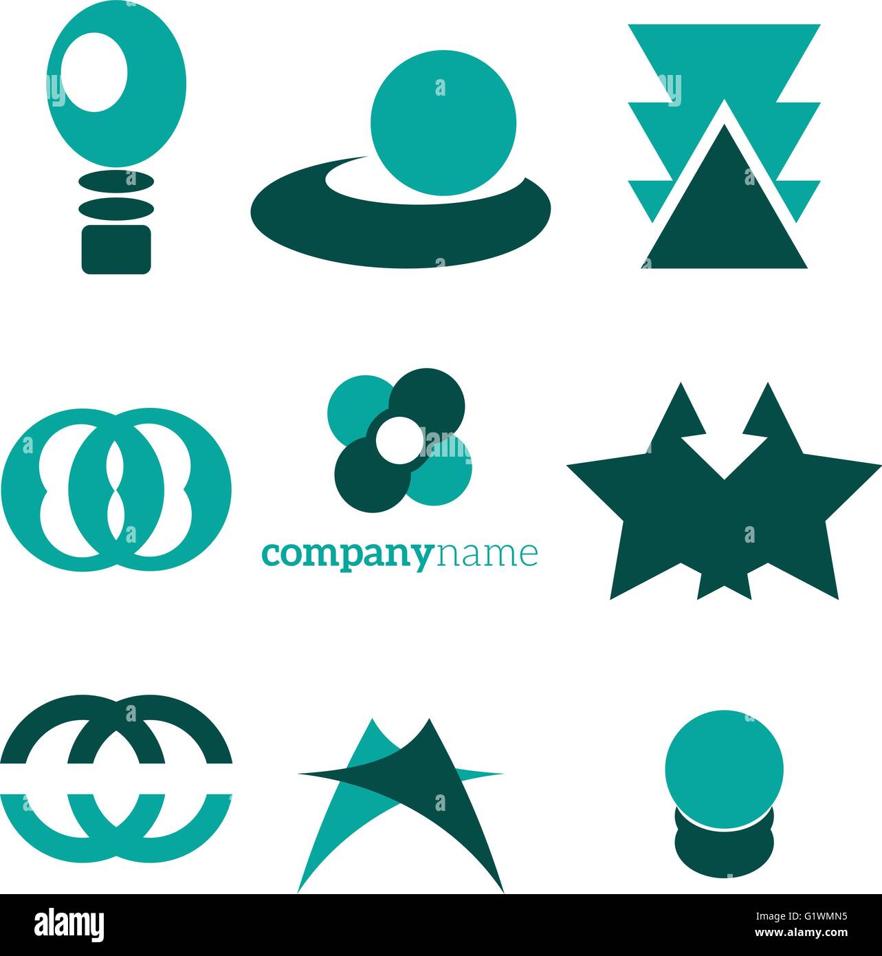 logo elements set Stock Vector Image & Art - Alamy