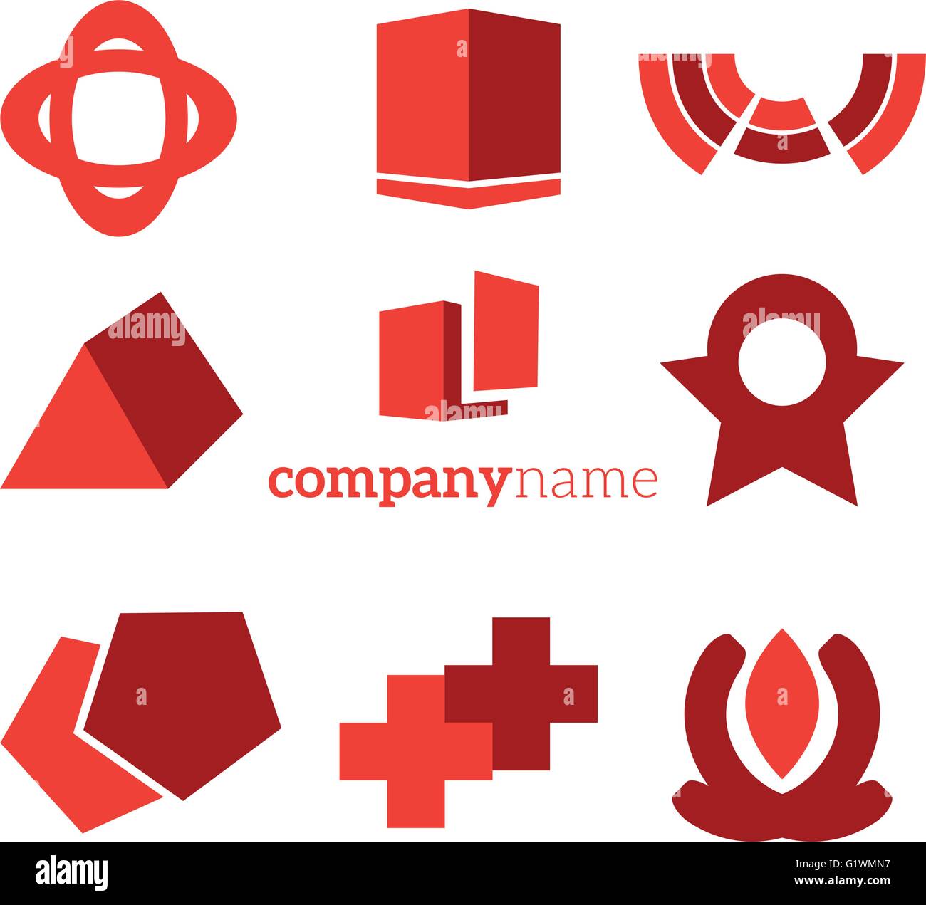 logo elements set Stock Vector Image & Art - Alamy