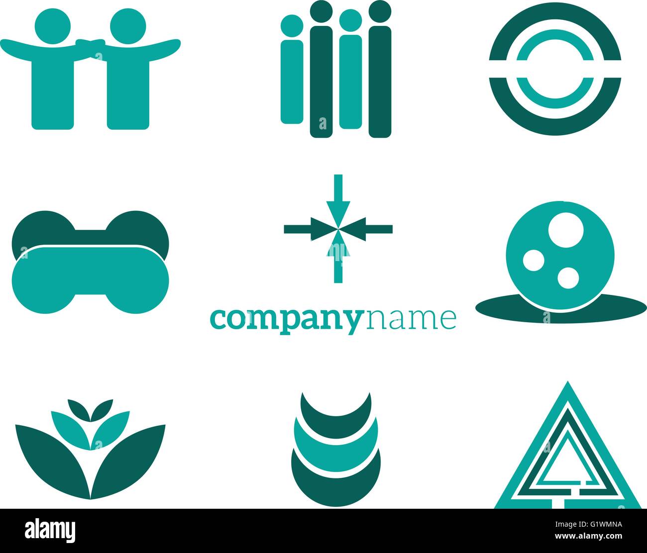 logo elements set Stock Vector Image & Art - Alamy