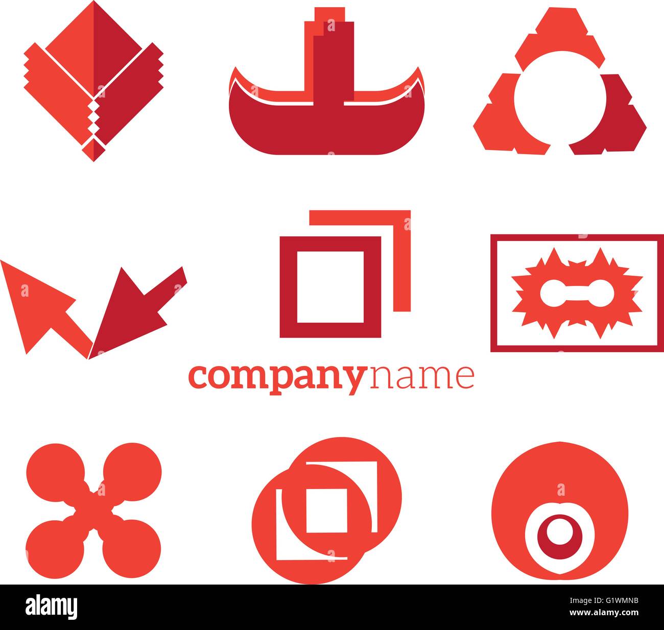 logo elements set Stock Vector Image & Art - Alamy