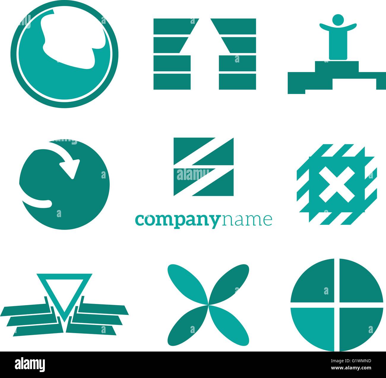 logo elements set Stock Vector Image & Art - Alamy