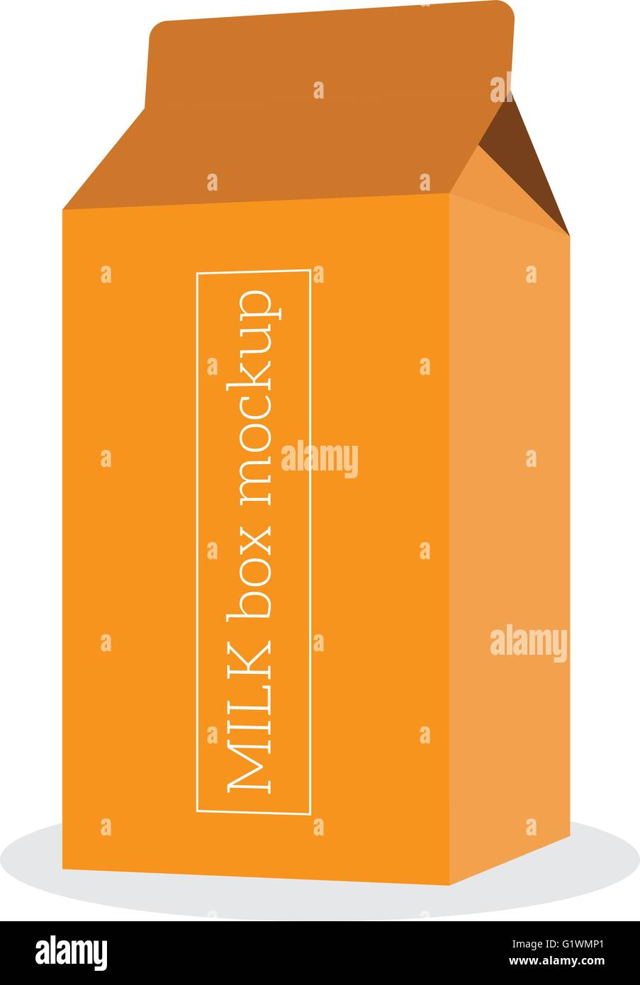 Package, milk box vector template mock up Stock Vector Image & Art - Alamy