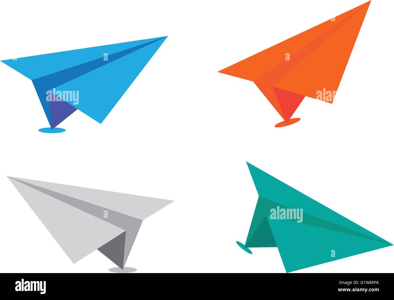 Vector Paper Plane Icons Symbol Set Stock Vector Image & Art - Alamy