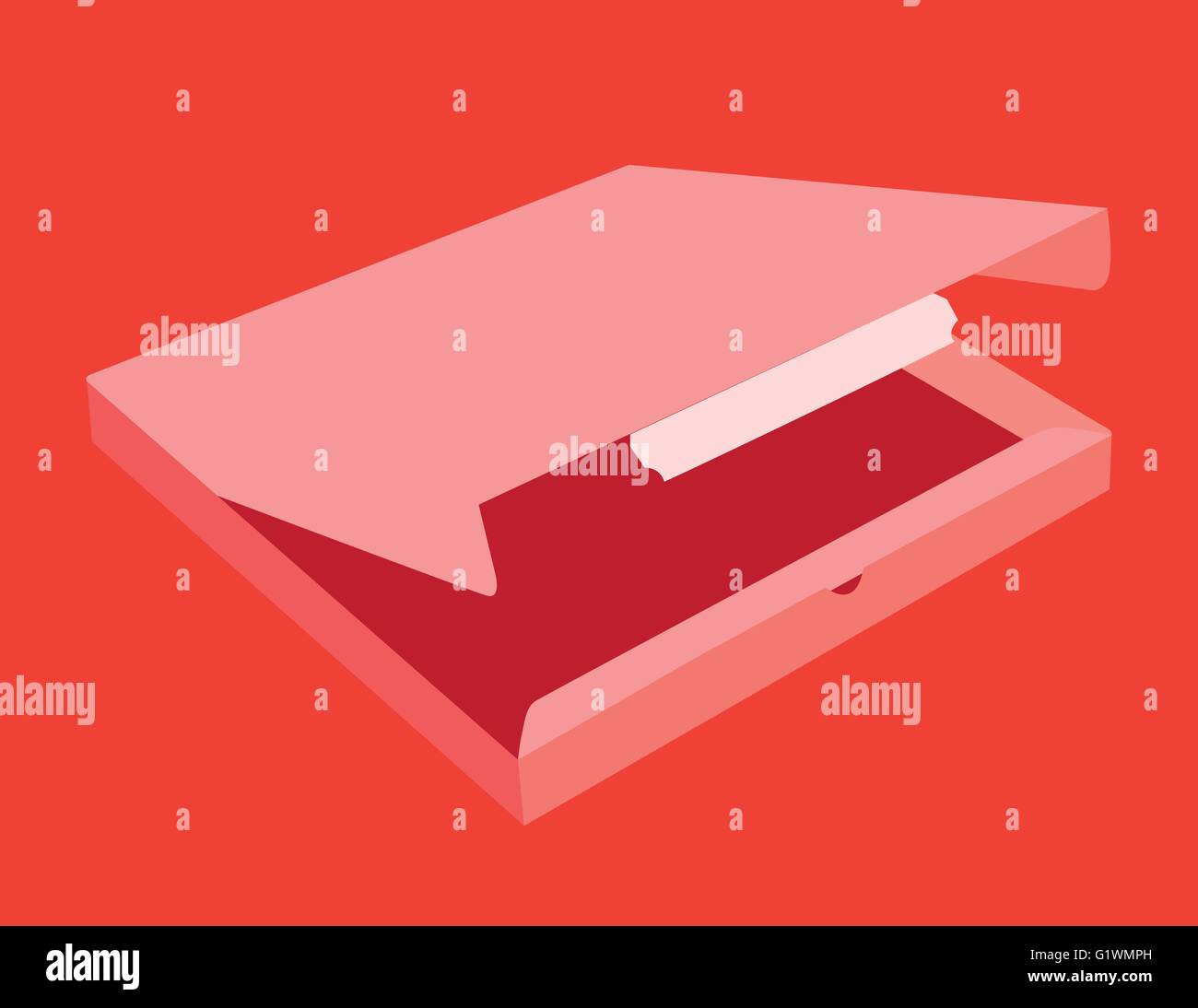 Open box packaging mockup Stock Vector Images - Alamy