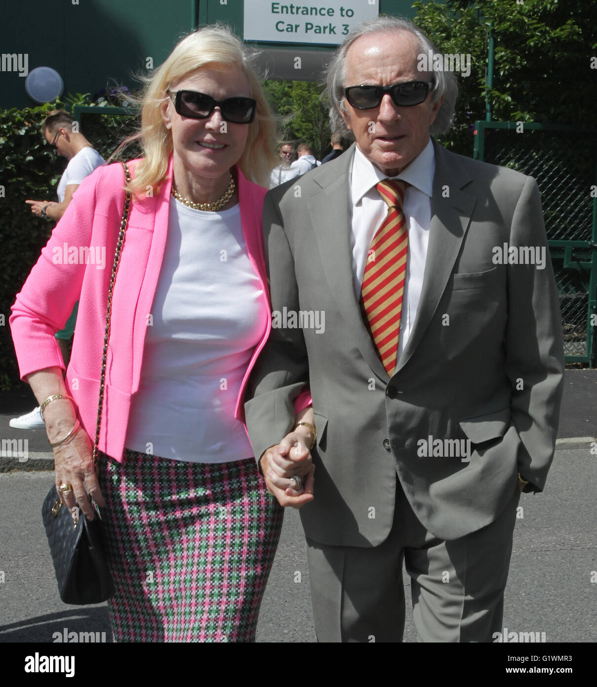 LONDON, UK, 29th June 2015: Sir Jackie Stewart OBE and Helen Stewart ...