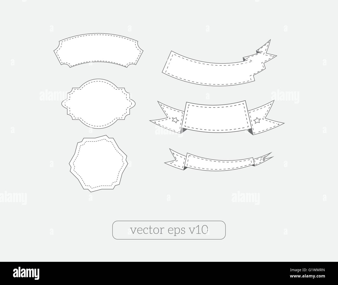 Double ribbons Stock Vector Images - Alamy