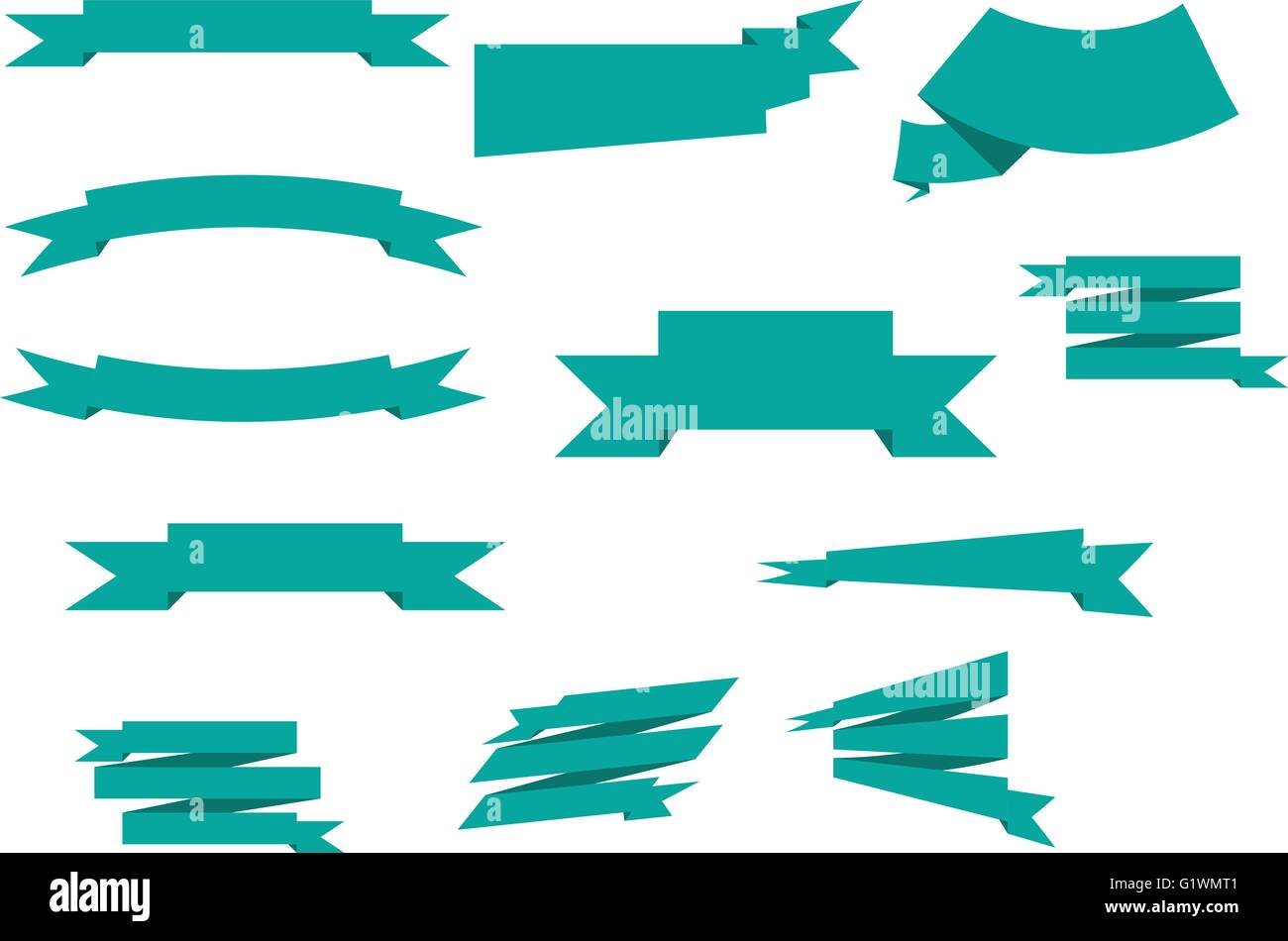 banner ribbons vector set Stock Vector Image & Art - Alamy